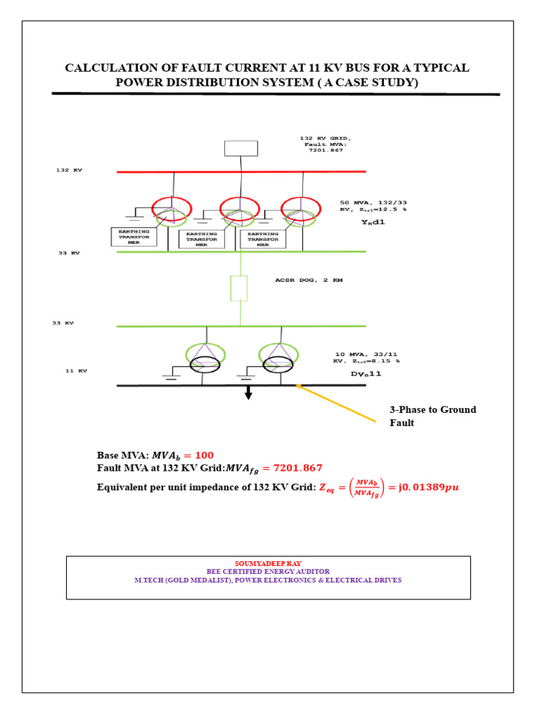 Fault Current Calculation | PDF | Electric Power Transmission | Electric Power Distribution