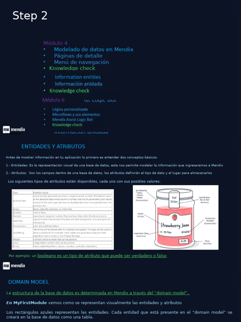 Modulo 2 Introduccion A Mendix | PDF | Bases de datos | Información