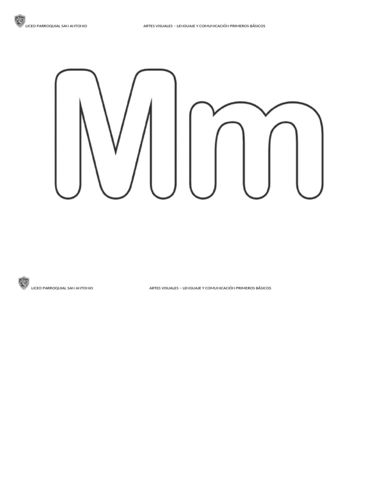 Letras M y L para Rellenar | PDF | Estudios de idiomas extranjeros | Arte