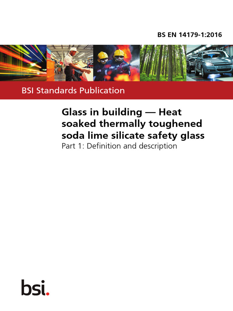 EN 14179-1:2016 Heat Soaked Glass Standard | PDF | Glasses ...