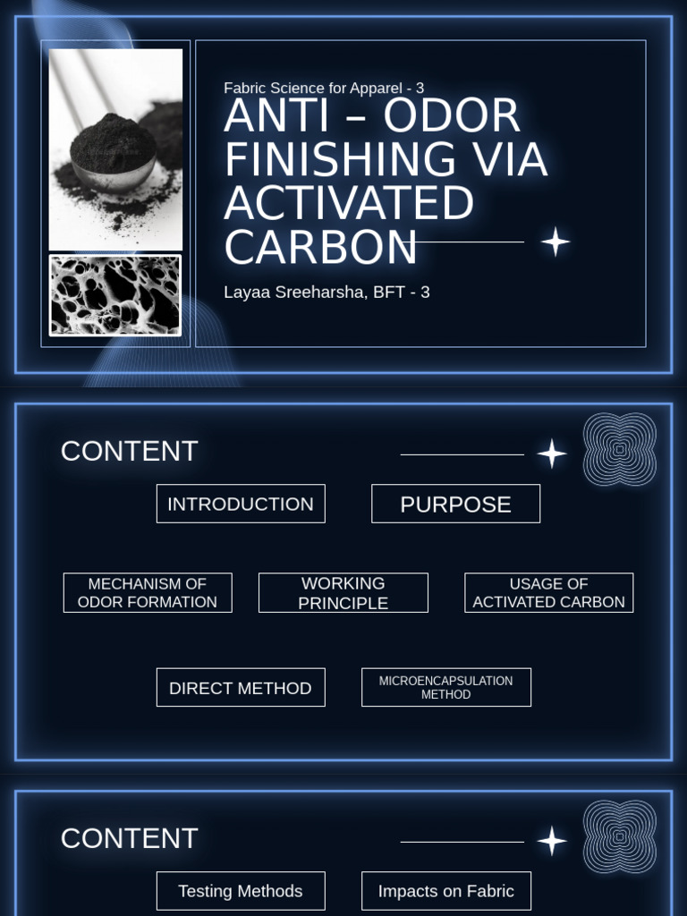 Anti Odor Finish Using Activated Carbon | PDF | Materials