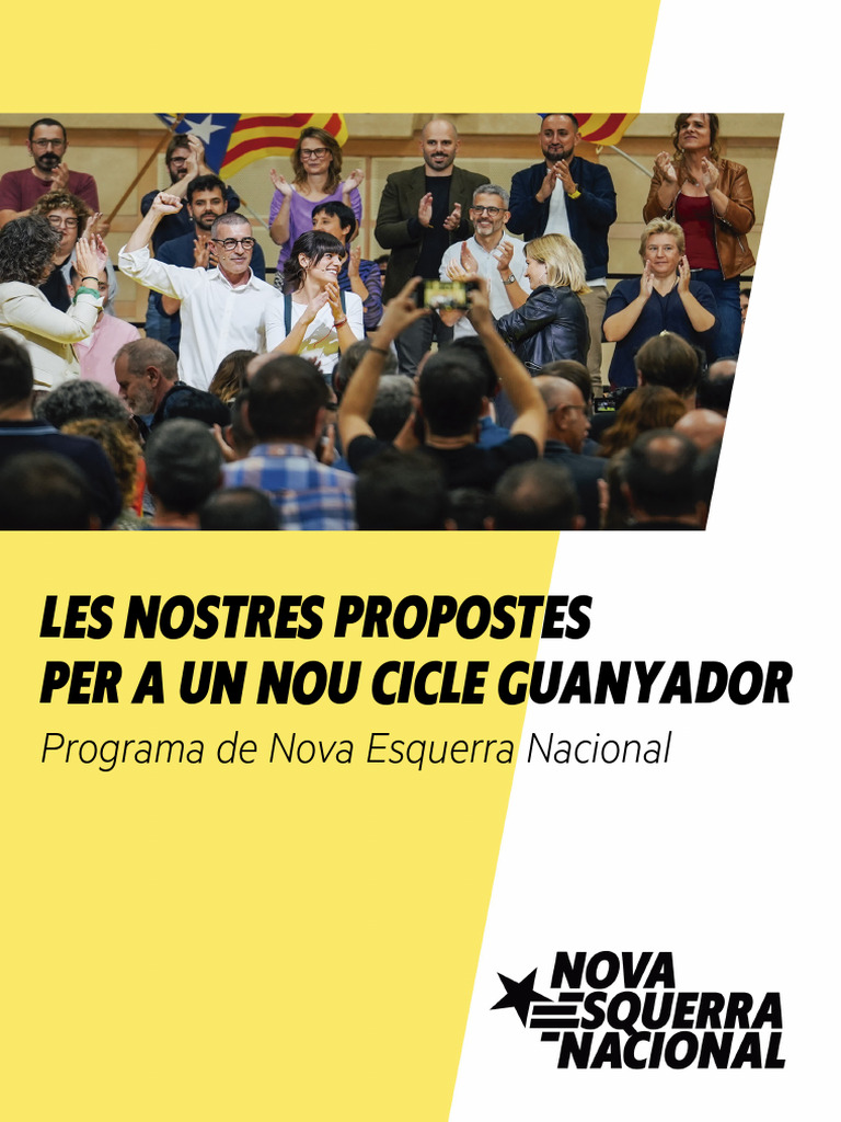 Programa de Nova Esquerra Nacional Per Liderar ERC | PDF