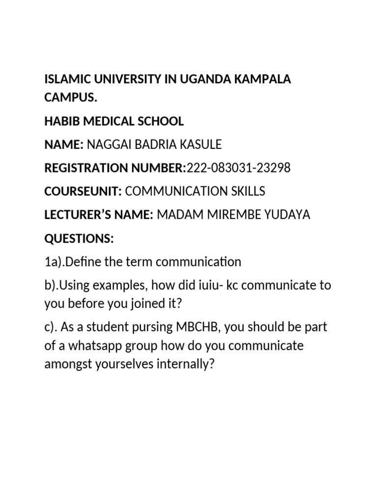 Communication Strategies at IUIU-KC | PDF | Communication | Social Media
