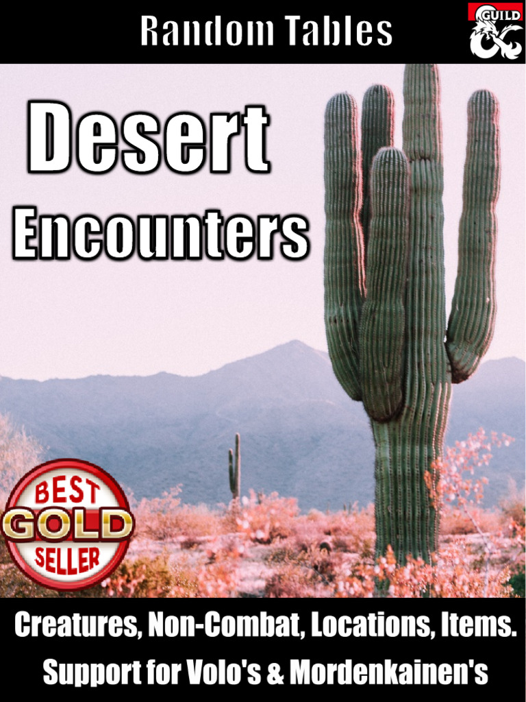 Desert Encounters Random Encounter Tables | PDF | Desert