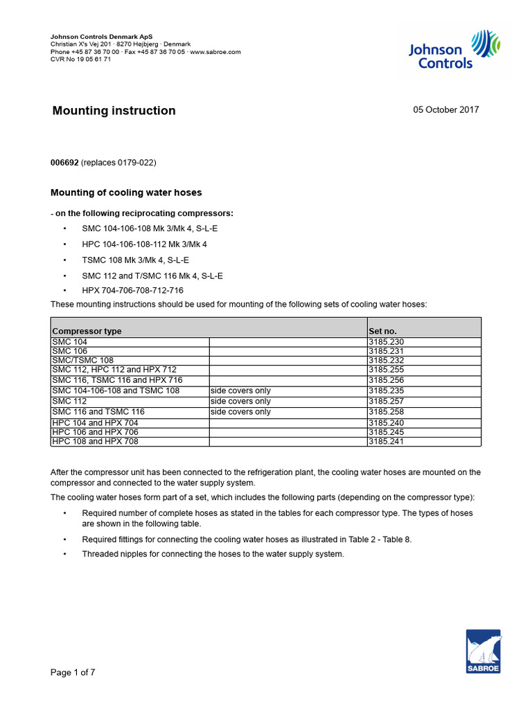 Cooling Water Hose Mounting Guide | PDF | Mechanical Engineering
