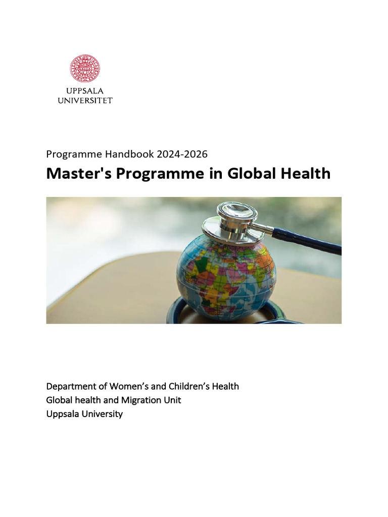 Uppsala Global Health Master's Handbook | PDF | Thesis | Global Health