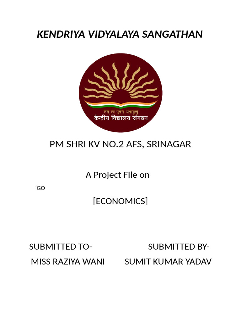 Kendriya Vidyalaya Sangathan Accounts | PDF