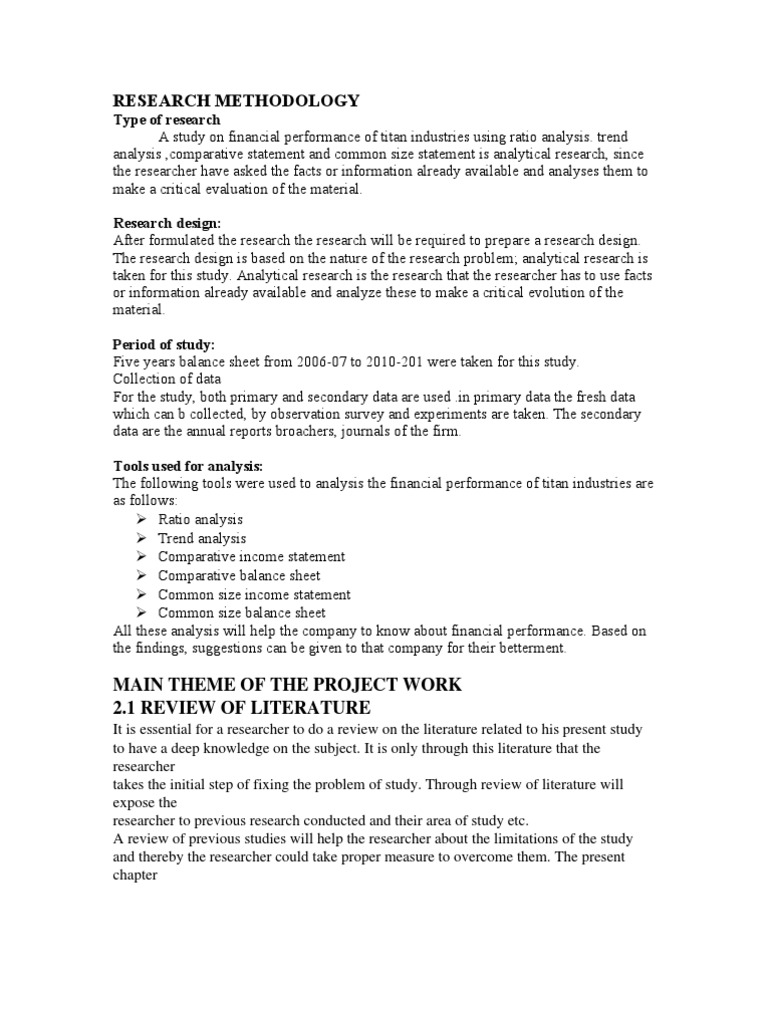 Research Methodology | PDF | Research Design | Banks