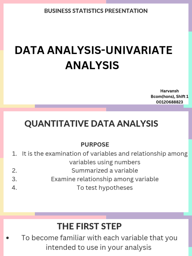 Business Statistics Presentation | PDF