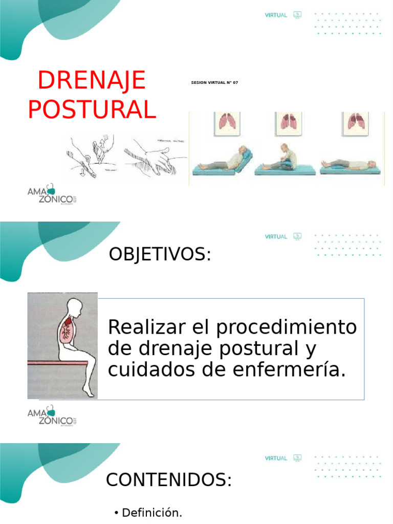 Sesion Virtual 07 - Drenaje Postural | PDF | Tos | Enfermedades y trastornos
