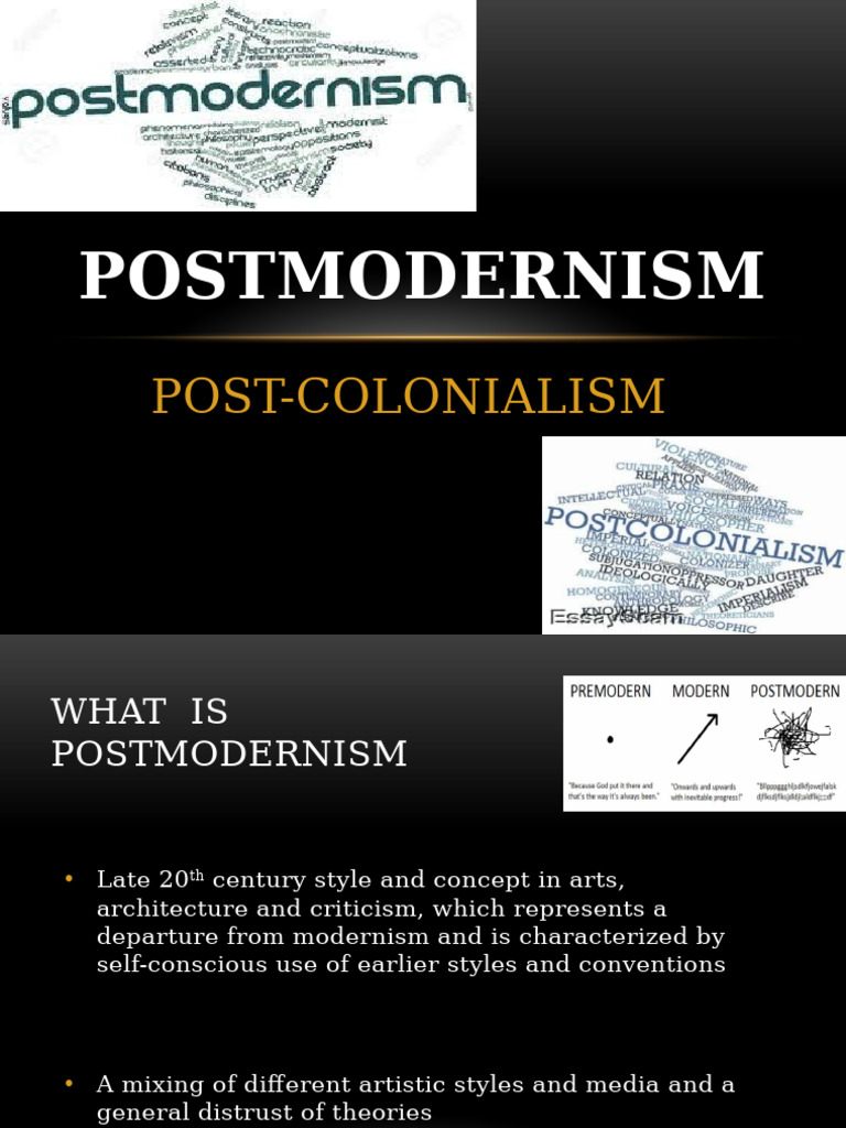 Post-Colonialism and Postmodernism Explained | PDF | Postcolonialism ...