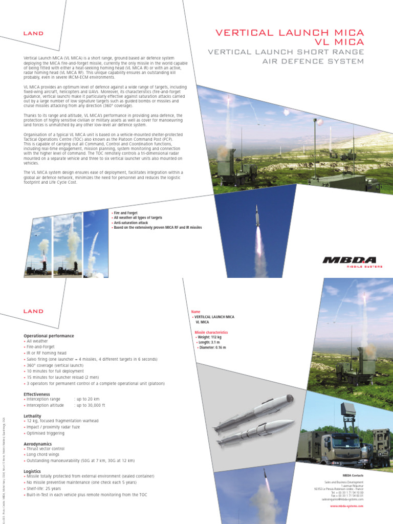 Vertical Launch MICA Air Defence System | PDF | Anti Aircraft Warfare ...