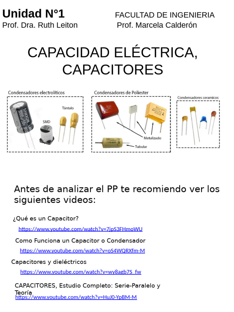 3 - Capacitores y Capacitancia | PDF | Condensador | Capacidad