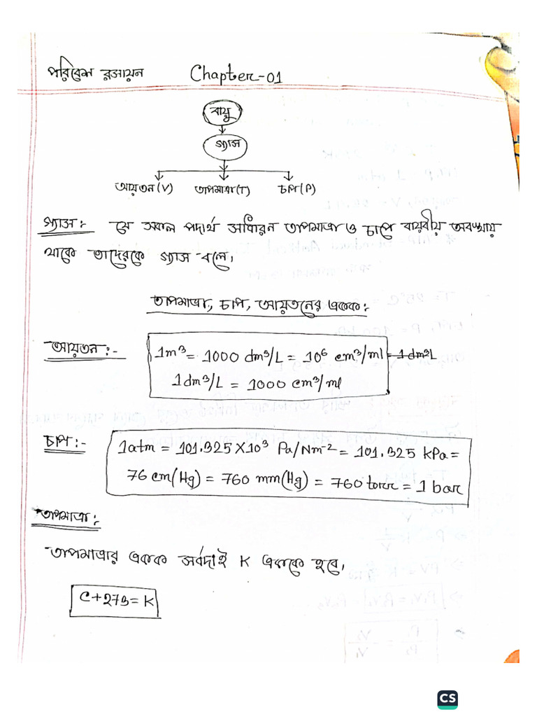 Chemistry 2nd Paper Chapter 1 Poribes Rosayon | PDF