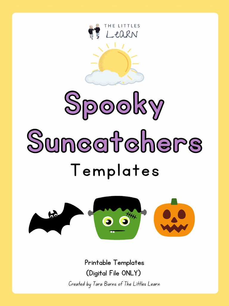 Spooky Suncatchers Templates | PDF