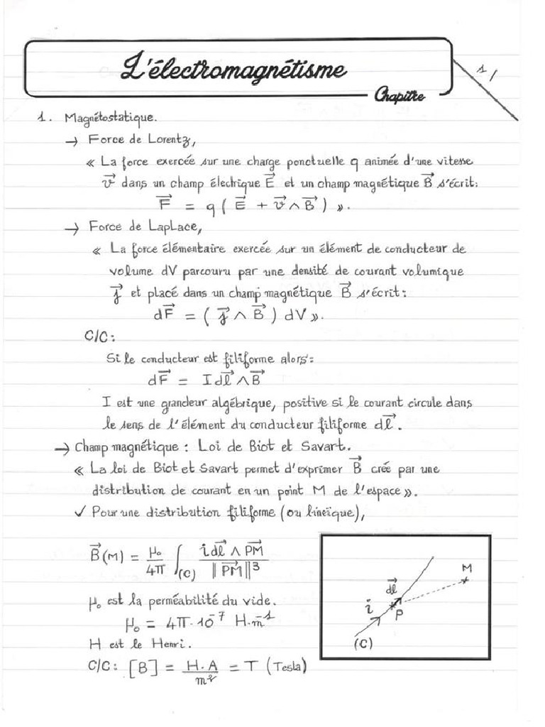 Ã Lectromagn Ã©tisme | PDF