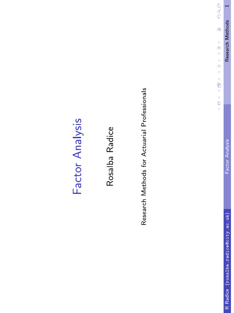 Factor Analysis Slides | PDF