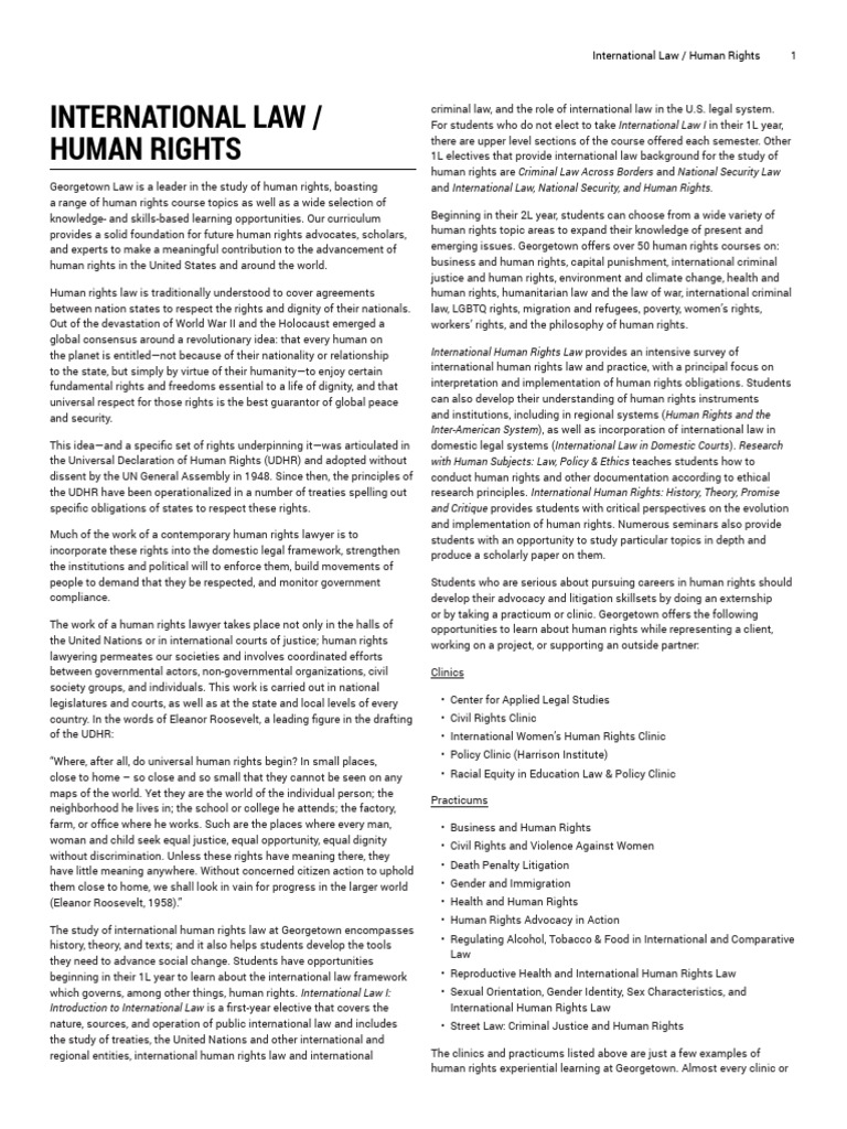 International Law Human Rights | PDF | Human Rights | Corporate Social ...