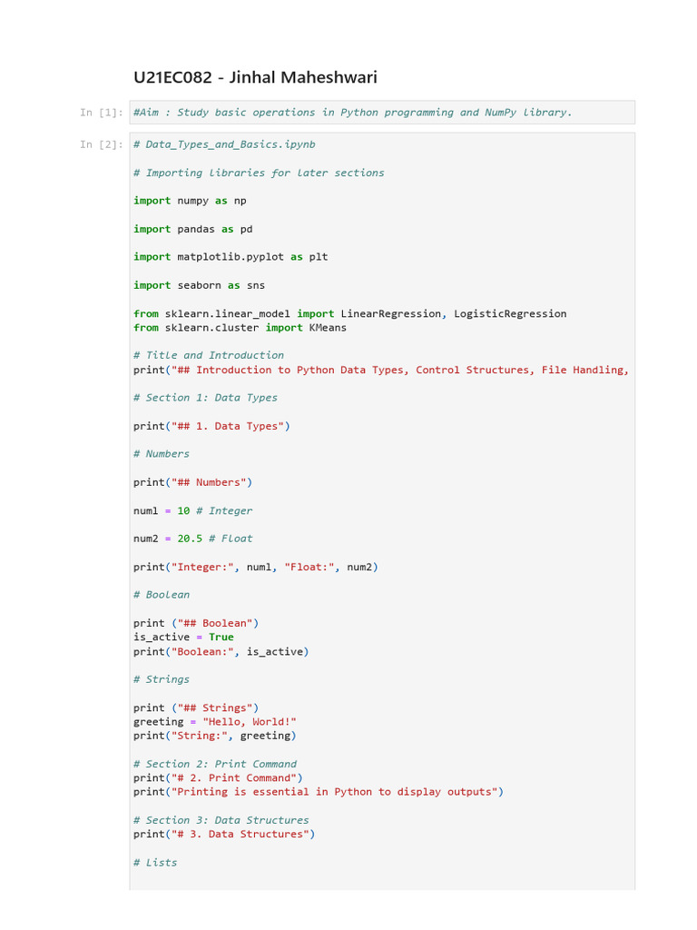 DL_Lab1 | PDF | Boolean Data Type | Data Type