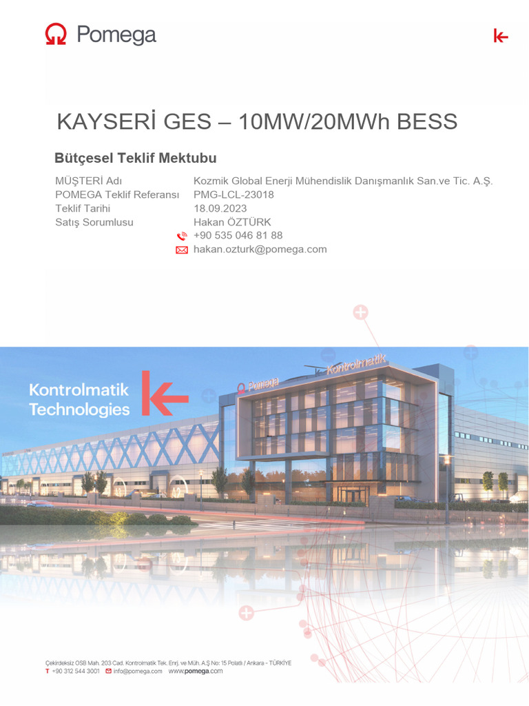 Pmg-lcl-23018 Offer Letter Kayseri̇ Ges r00 | PDF