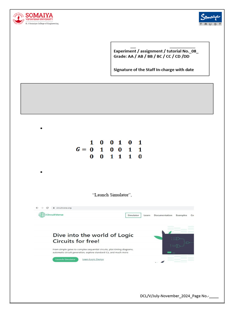 Dcom - Exp8 - LBC - 24-25 - Odd Sem | PDF | Encodings | Algorithms