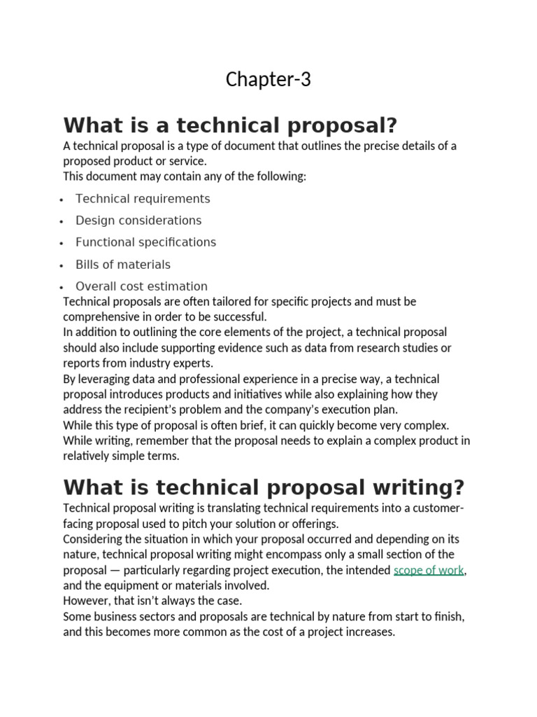 Technical Proposal Writing | PDF | Request For Proposal