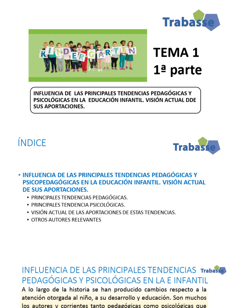 Presentacion Tema 1 - 1 Parte Autores (Marzo 2024) | PDF | Aprendizaje | Sicología
