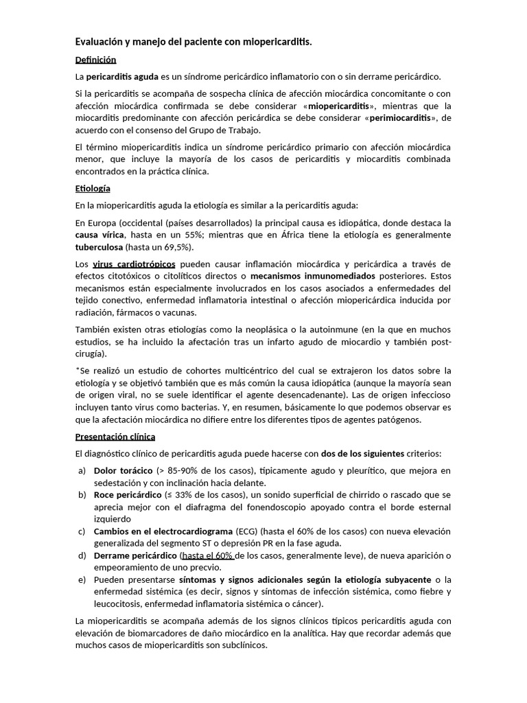 Patología Del Pericardio | PDF | Droga anti-inflamatoria libre de ...