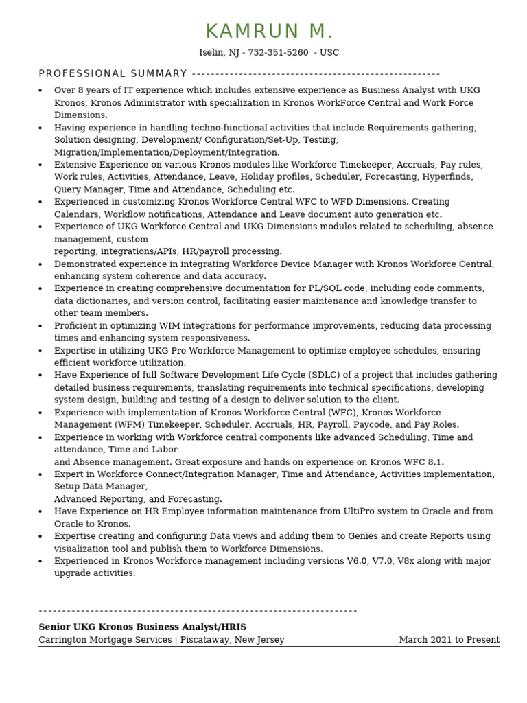 Kamrun Kronos | PDF | Computing | Information Technology Management