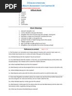 Black Beauty Vocabulary Workbook | PDF | Vocabulary | Spelling