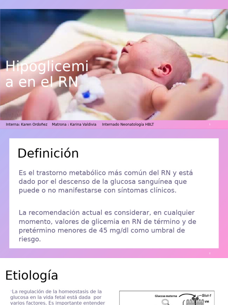 Hipoglucemia Neonatal en RN a Término | PDF | Hipoglucemia | Feto