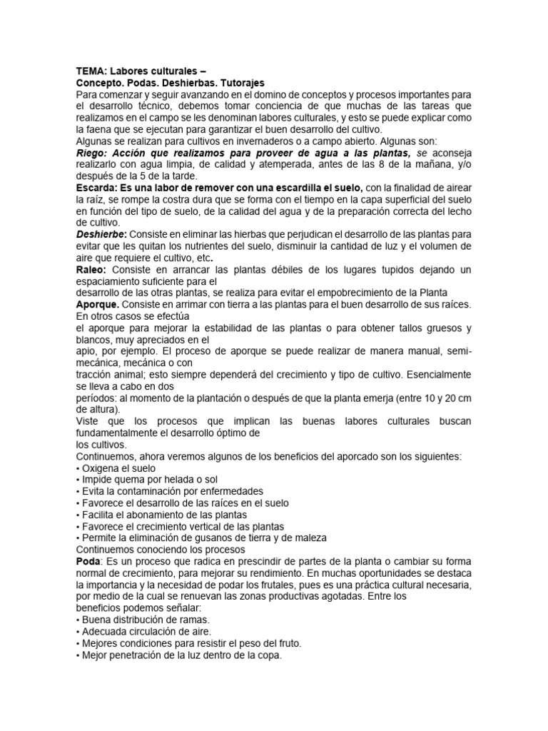 3ro Cultivos Perennes | PDF | Suelo | Plantas