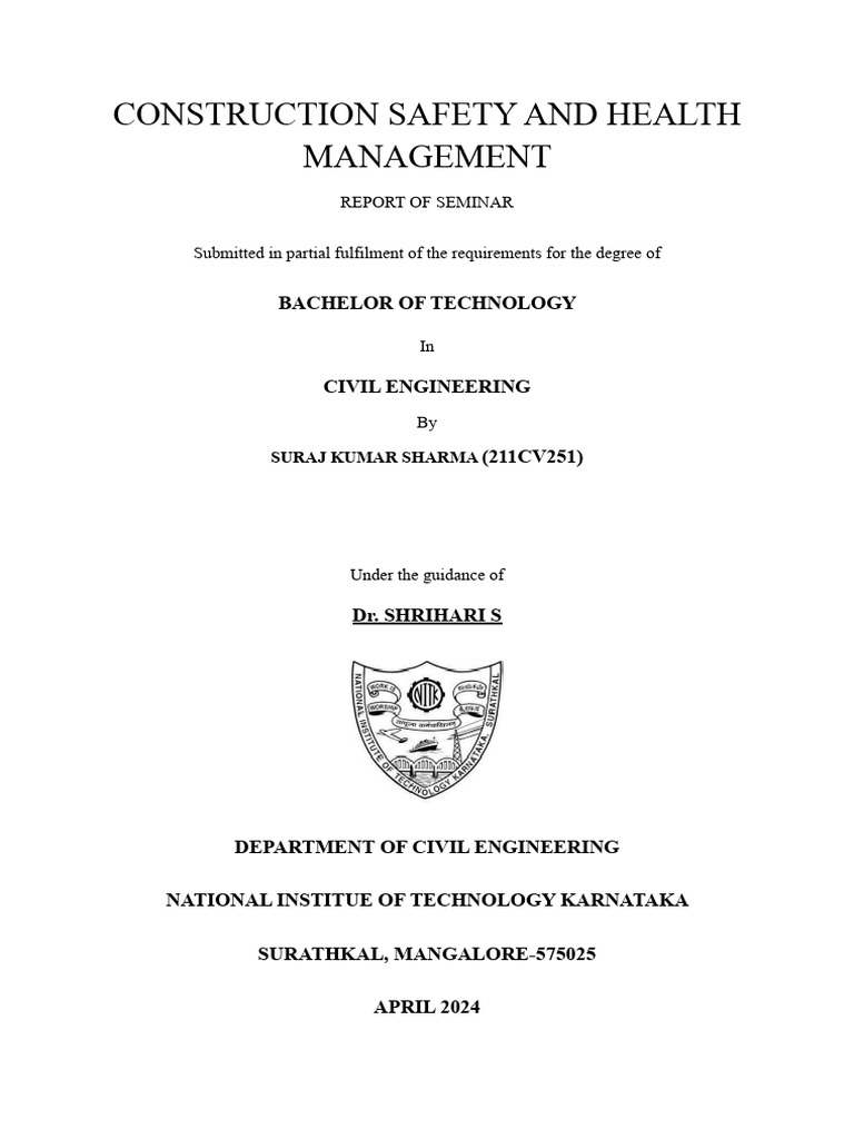 Seminar Template-Front Pages-Revised | PDF | Personal Protective ...