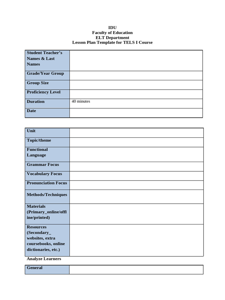 Lesson Plan Skills | PDF | Language Arts & Discipline