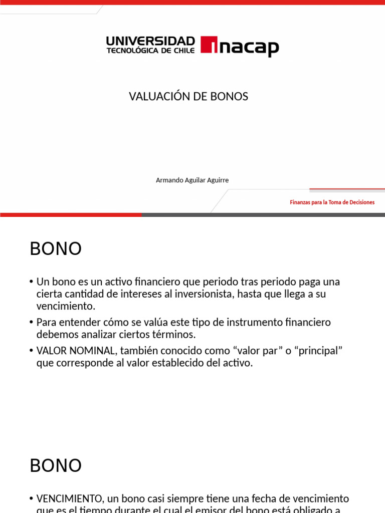 Valuación de Bonos | PDF