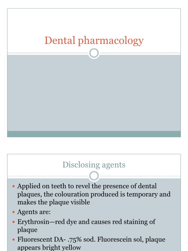 Dental Pharmacology | PDF | Foreign Language Studies