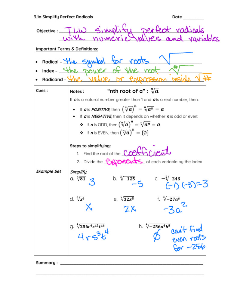 Simplify: Perfect | PDF | Mathematical Concepts | Arithmetic