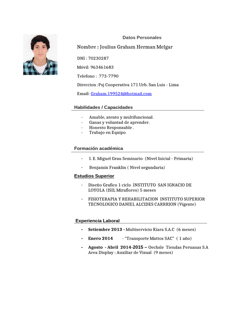 CV 3 2019 | PDF | Crecimiento personal y profesional