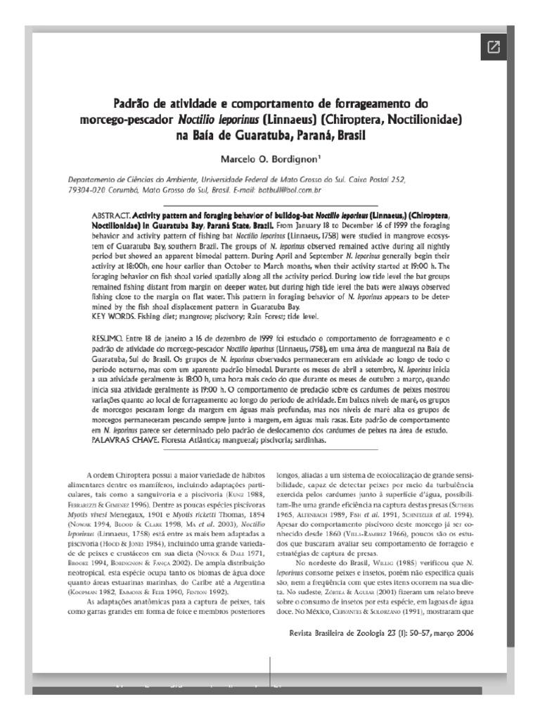 Padrão de atividade e comportamento de f Padrão de atividade e ...