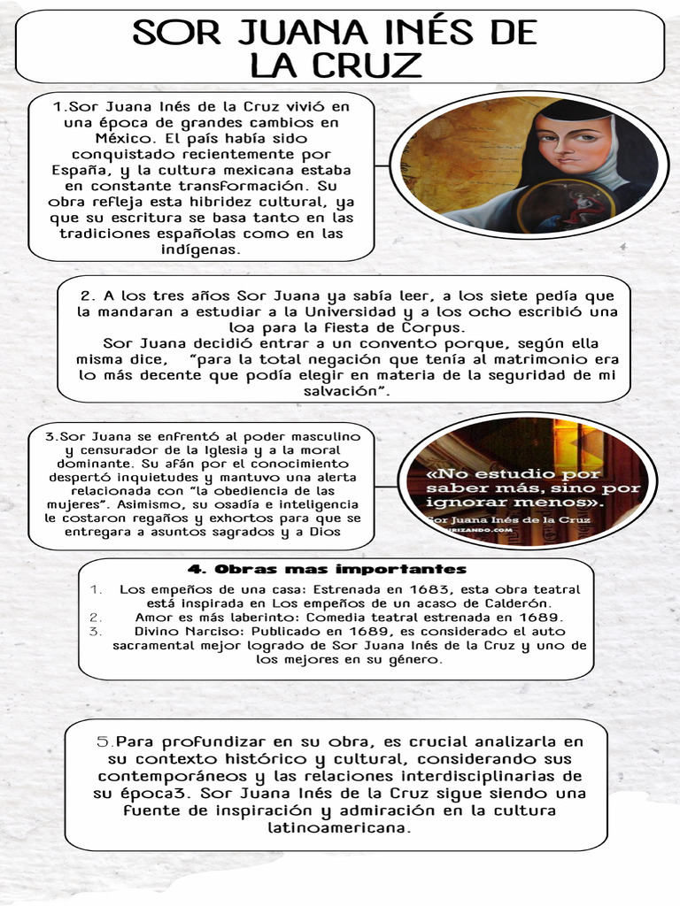 Infografia Sor Juana | PDF