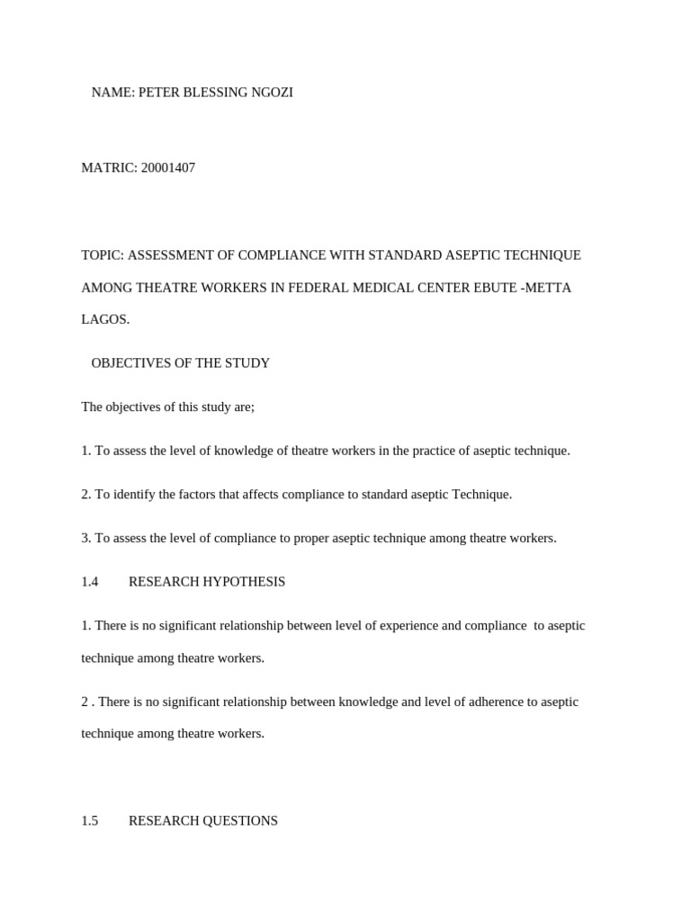 Peter Blessing Research Chapter 4 and 5 | PDF | Medicine | Medical ...