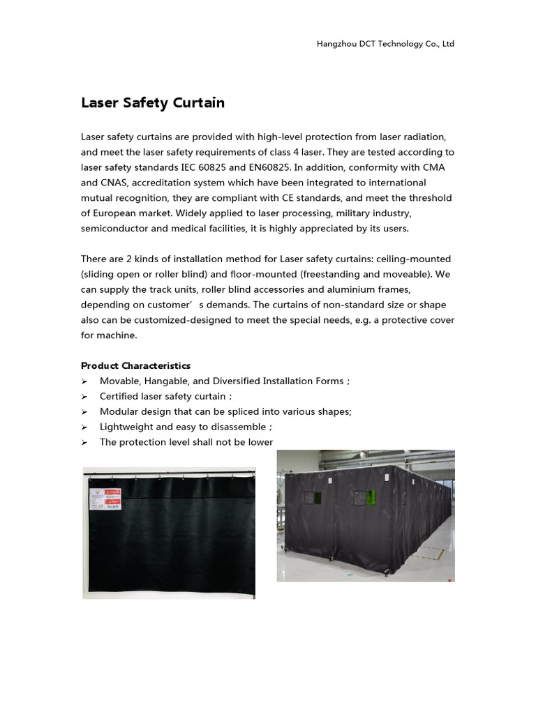 Laser Safety Curtains (2024-09-21 15 - 29 - 07) | PDF | Laser | Materials