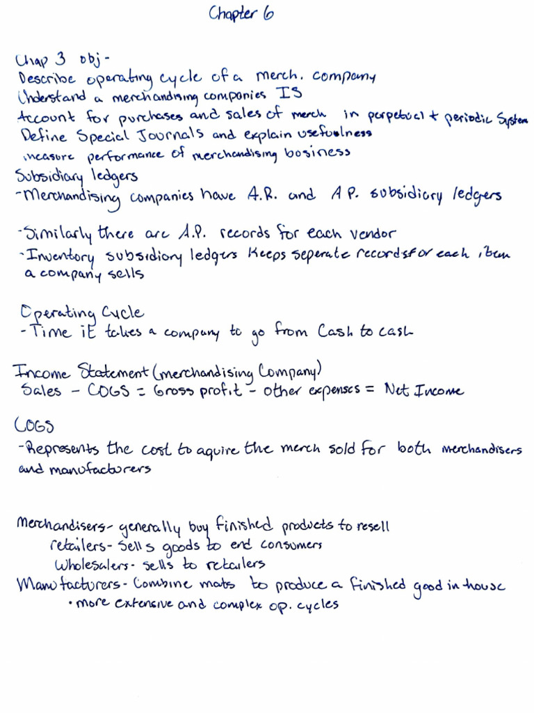 Chapter 6 Notes | PDF | Finance & Money Management