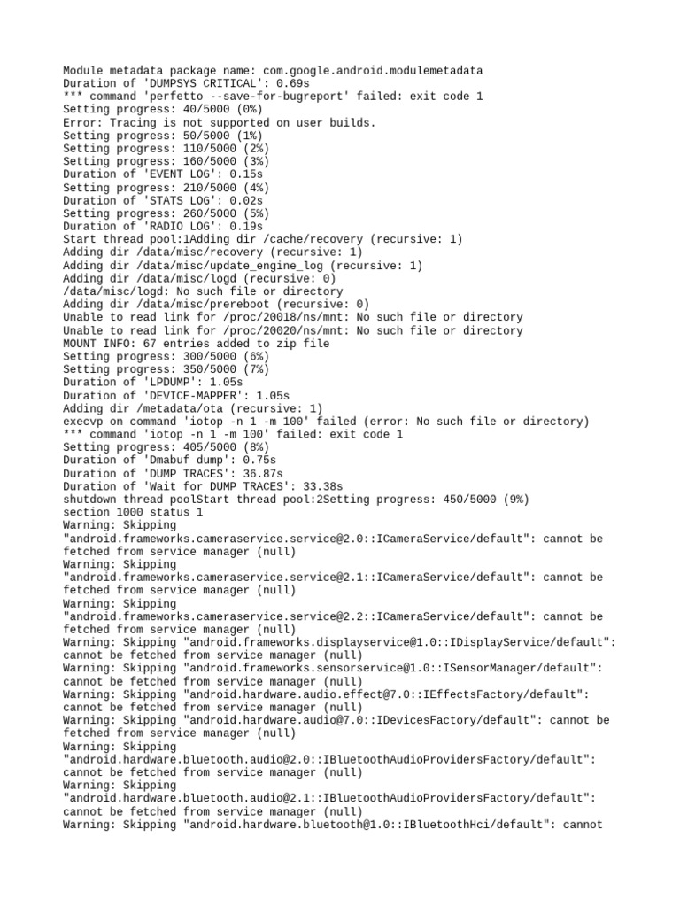 Bugreport KI5k GL SP1A.210812.016 2024 07 24 21 32 46 Dumpstate - Log 19952 | PDF | Software ...