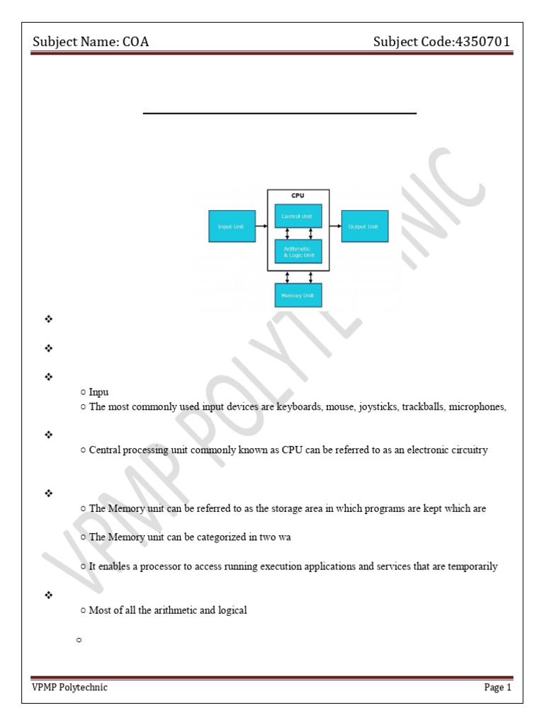 Impcoa Pdf Read Only Memory Central Processing Unit 