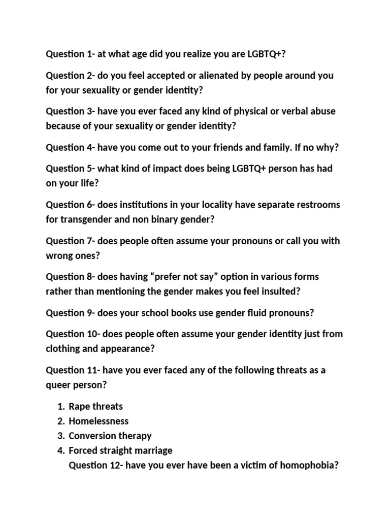 Questionnaire For Socio Project | PDF
