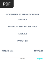 Ancient Egypt: Grade 5 History Test | PDF | Ancient Egypt