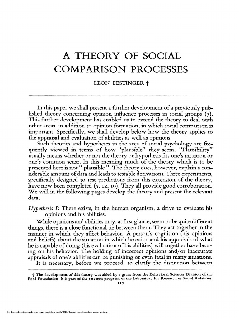 Limitations Of Social Comparison Theory – NMXBLO