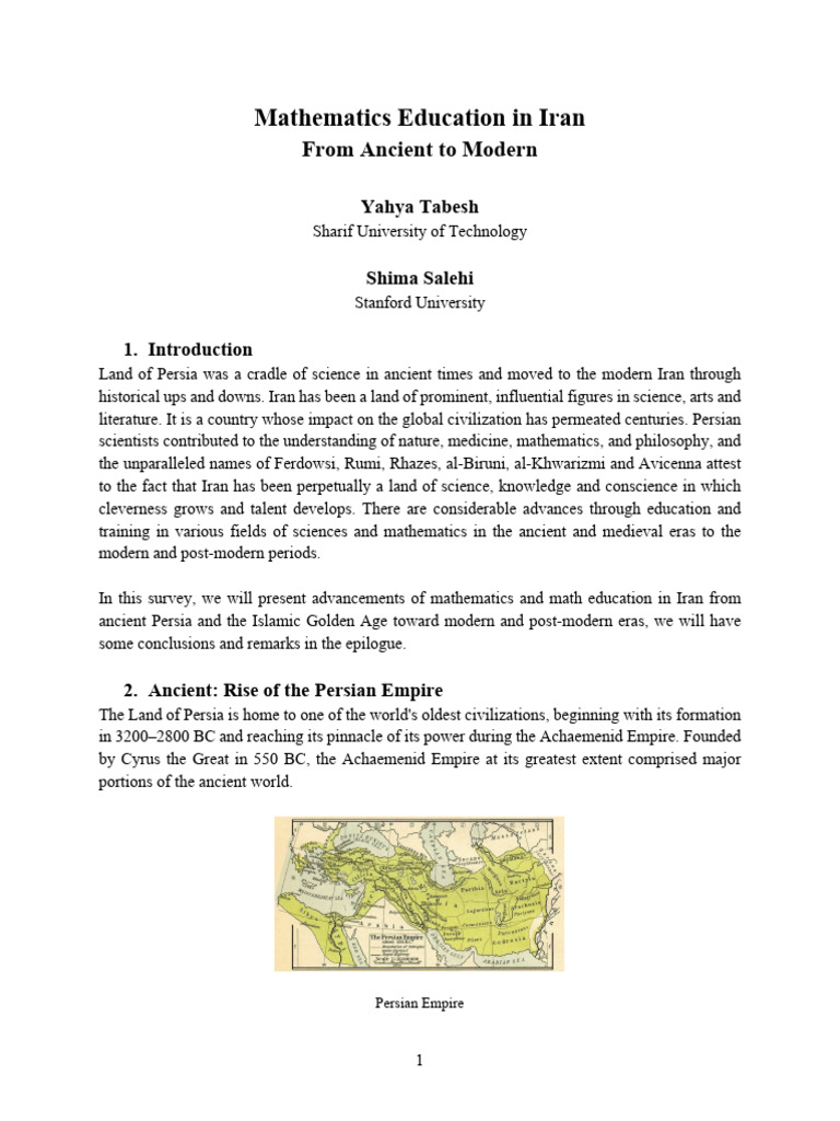 Iranian Math Education | PDF | Mathematics