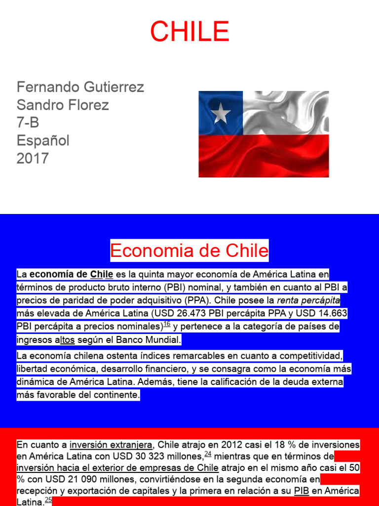 Chile | PDF | Producto Interno Bruto | Chile